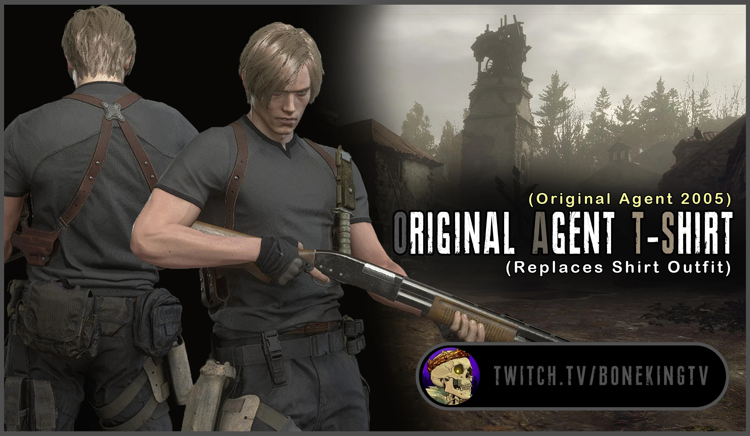 Original Agent 2005 - Leon Default Outfit Recolor - Resident Evil 4 ...