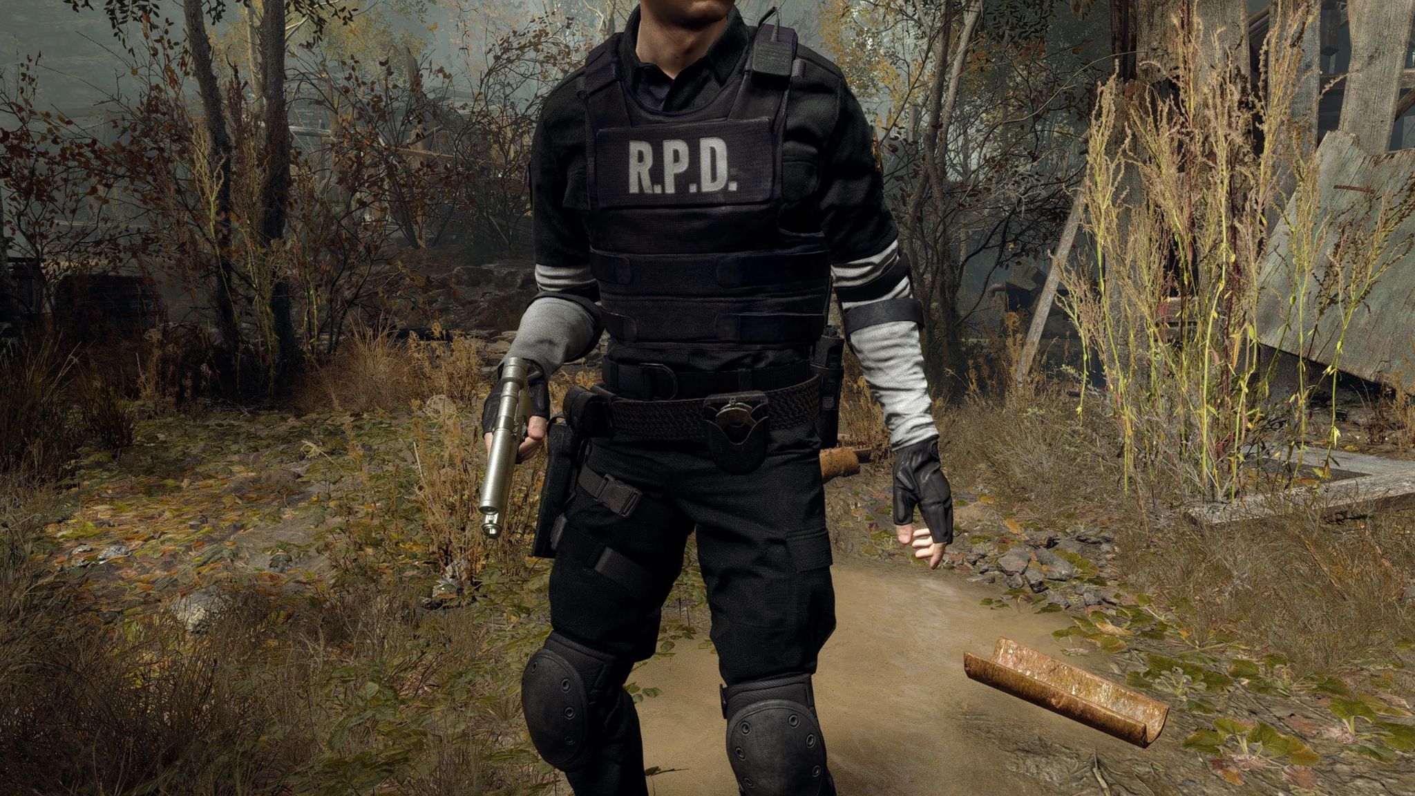 Leon RPD Black - Resident Evil 4 Remake Mods