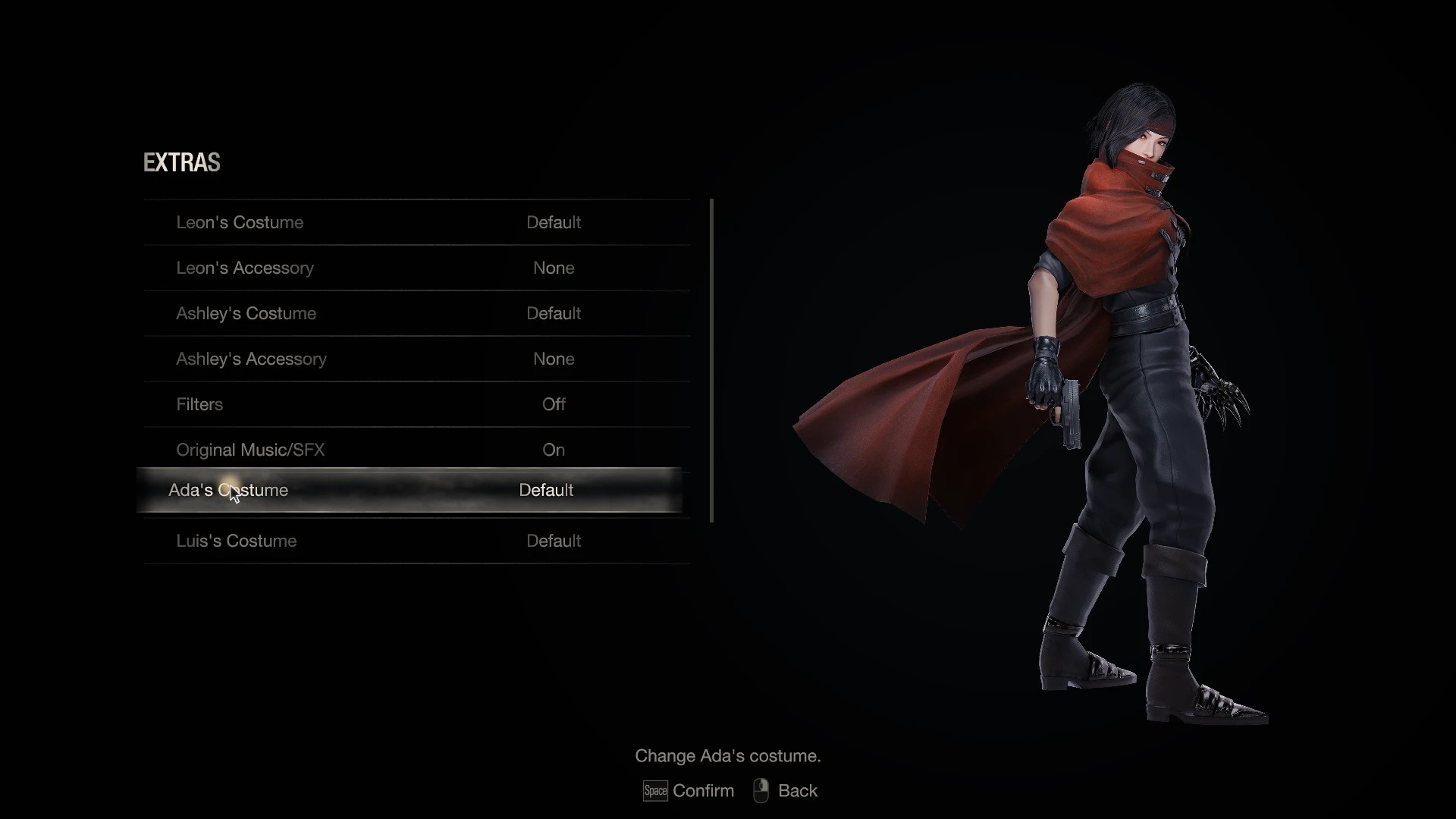 Vincent Valentine Outfit for Ada - Resident Evil 4 Remake Mods
