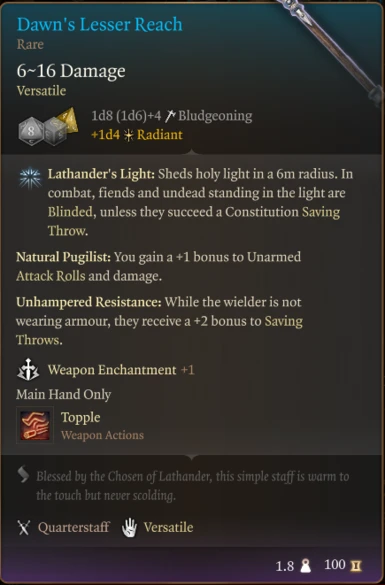 Chosen of Lathander's Armoury - Baldur's Gate 3 Mods