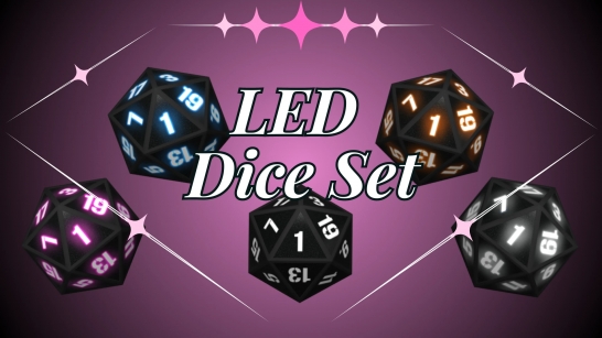 LED Dice Set - Baldur's Gate 3 Mods