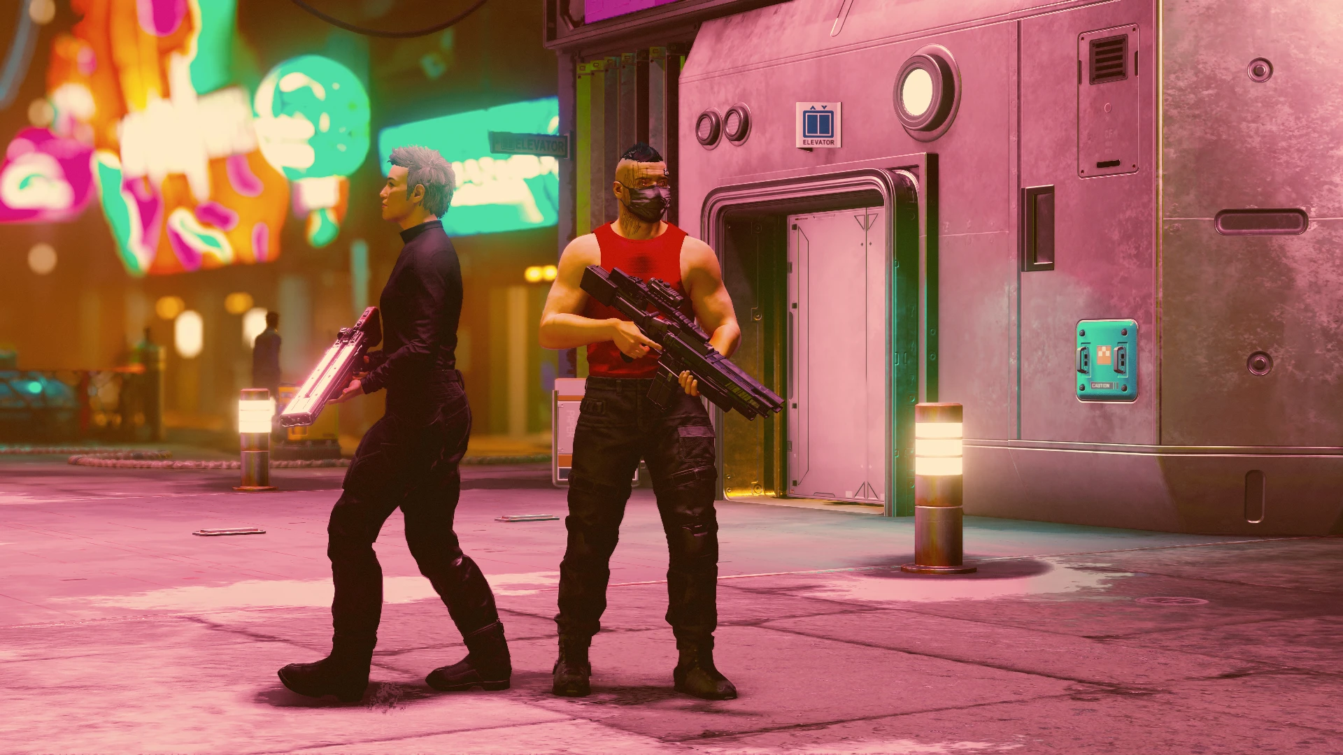 Space Rogue Red and Black Muscle Outfit - Starfield Mods