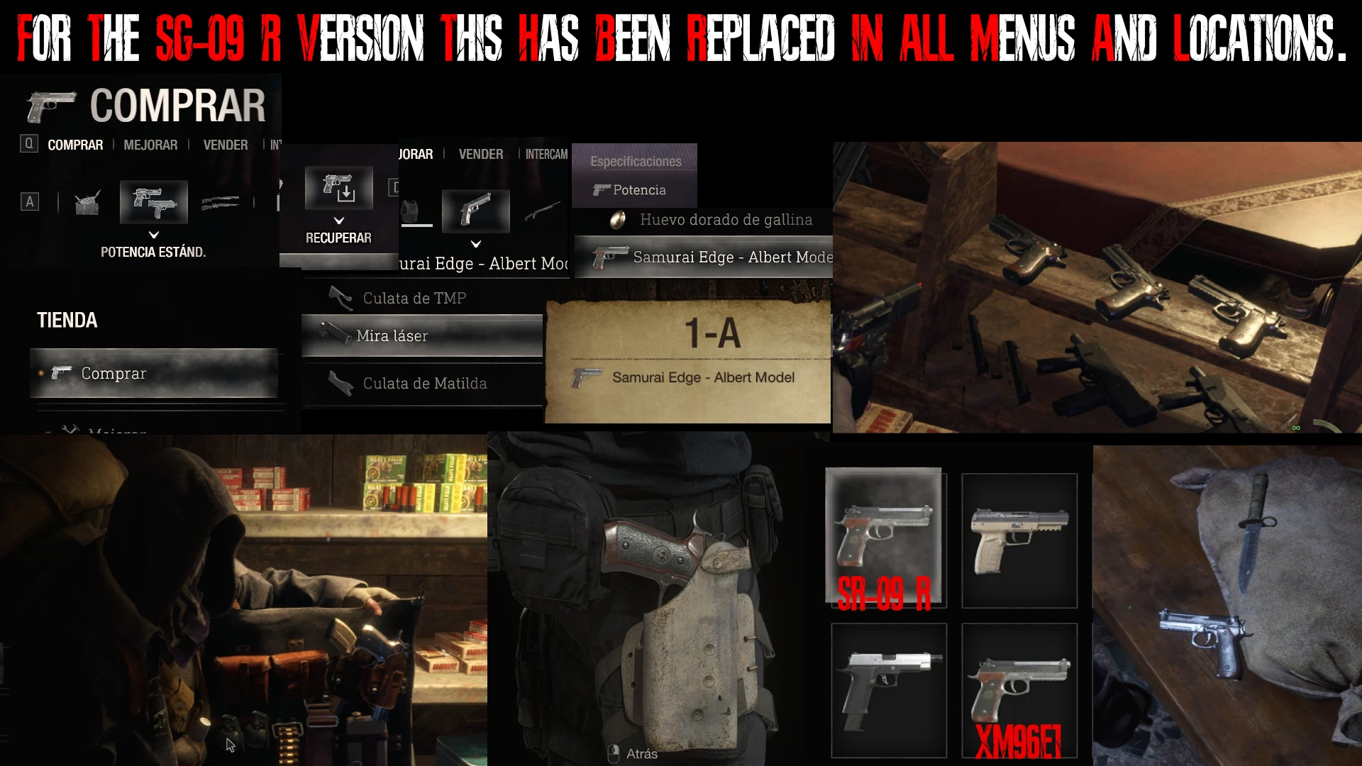 Samurai Edge - Albert Model RE7 - Resident Evil 4 Remake Mods