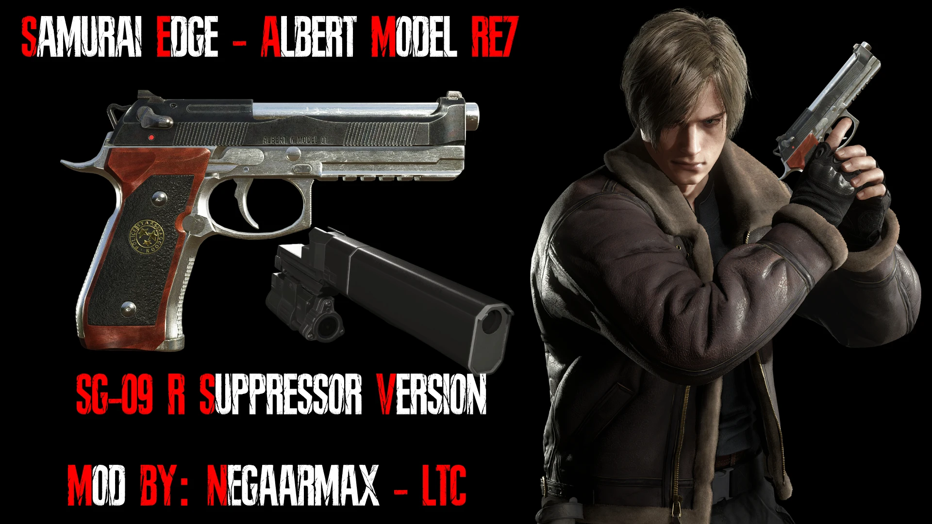Samurai Edge - Albert Model RE7 - Resident Evil 4 Remake Mods