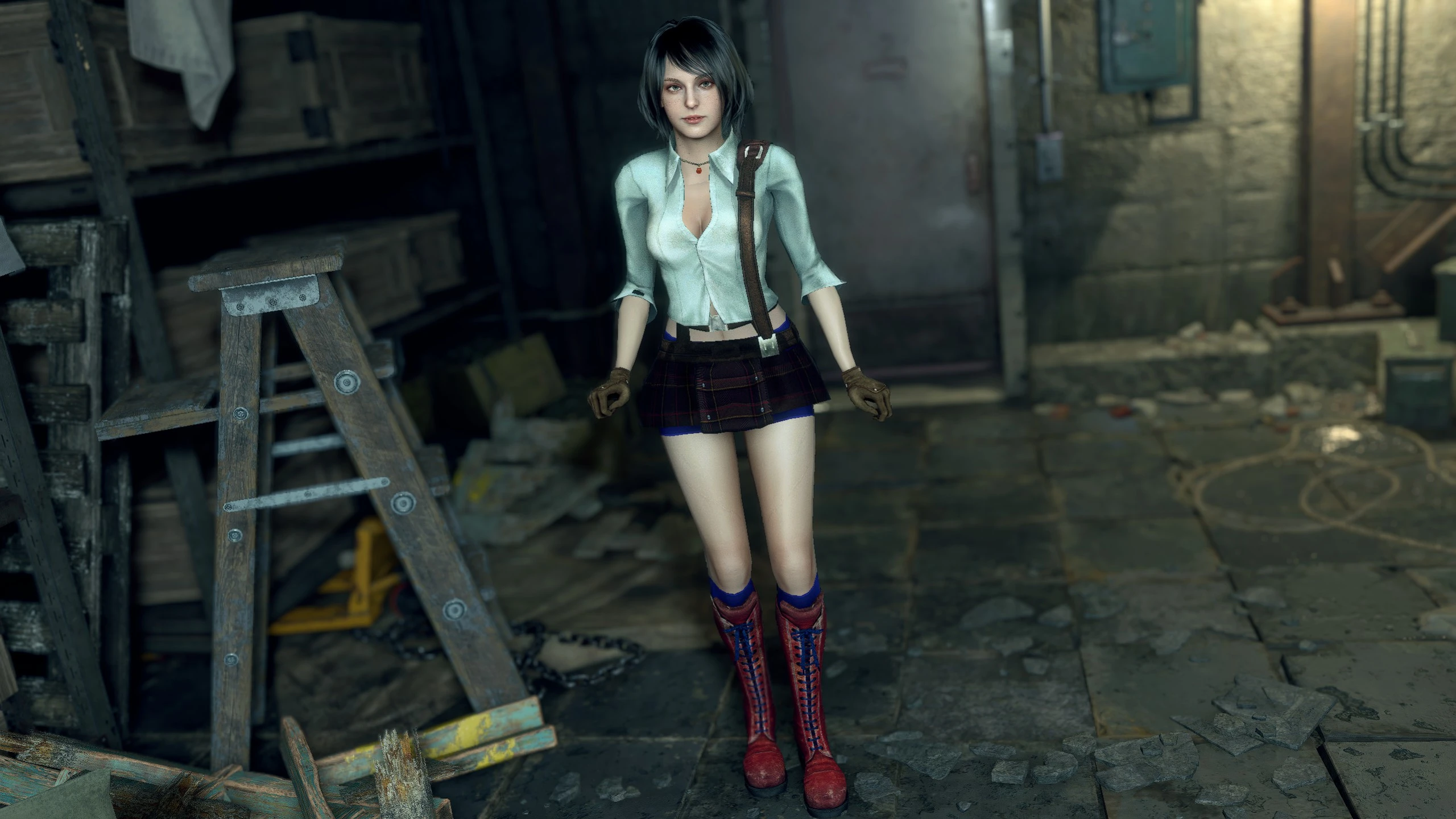 DMC3 Lady Outfit - Ashley Graham - Resident Evil 4 Remake Mods