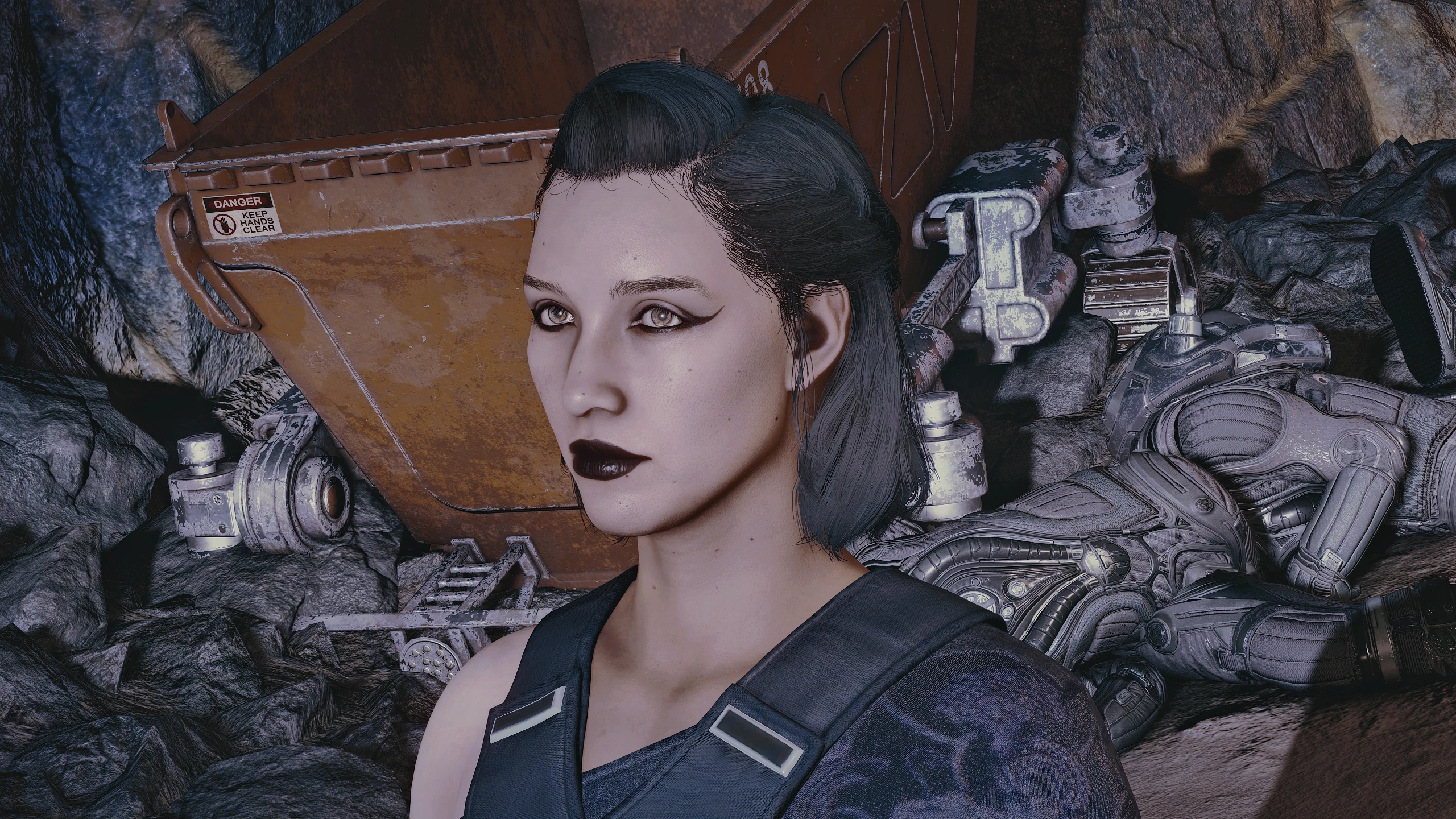 Make up for Andreja (Goth look with and without moles) - Starfield Mods